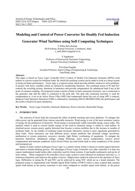 Modeling And Control Of Power Converter For Doubly Fed Induction Generator Wind Turbines Using