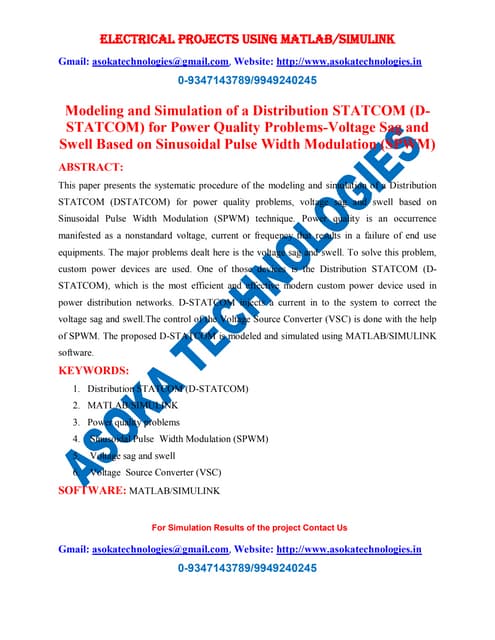 Design and simulation of cascaded h bridge multilevel inverter based dstatcom for compensation ...