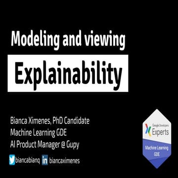 Modeling and viewing explainability | PPT