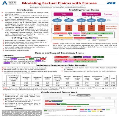 Modeling Factual Claims with Frames | PDF
