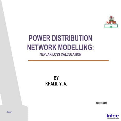 Modeling distribution networks with neplan | PDF