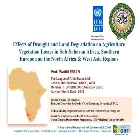 Modeling drought risk assessment | PPTX