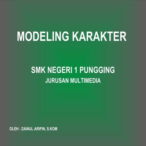 Modeling karakter | PPT