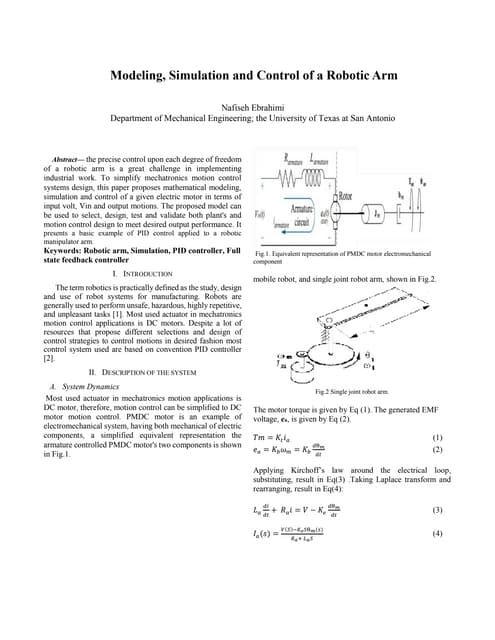 Chapter 8 - Robot Control System | PPTX