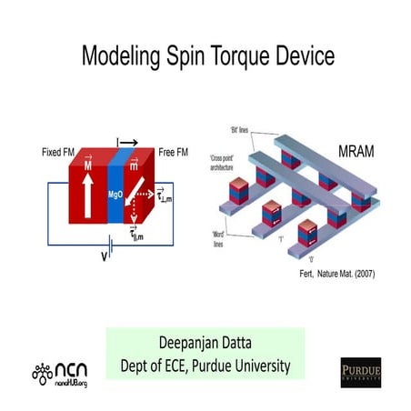 Modeling spin torque device | PDF