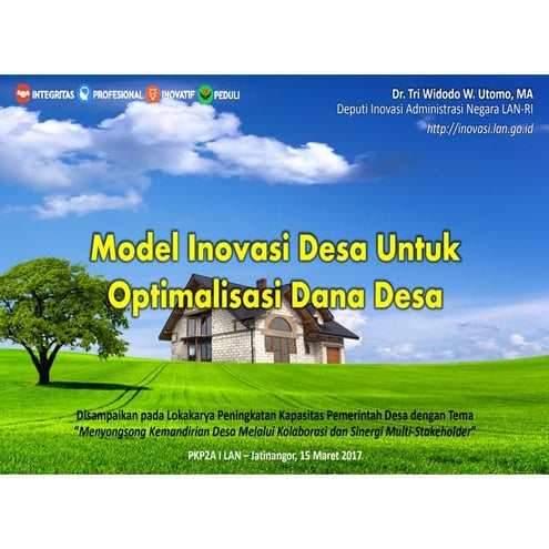 Model Inovasi Desa Untuk Optimalisasi Dana Desa | PDF
