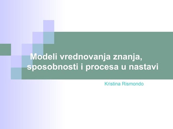 Pravilnik o ocjenjivanju | PDF