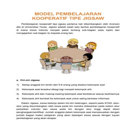 Model kooperatif tipe jigsaw | PDF