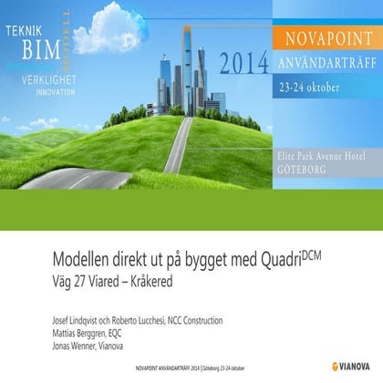 Modellen direkt ut på bygget med quadri dcm | PDF