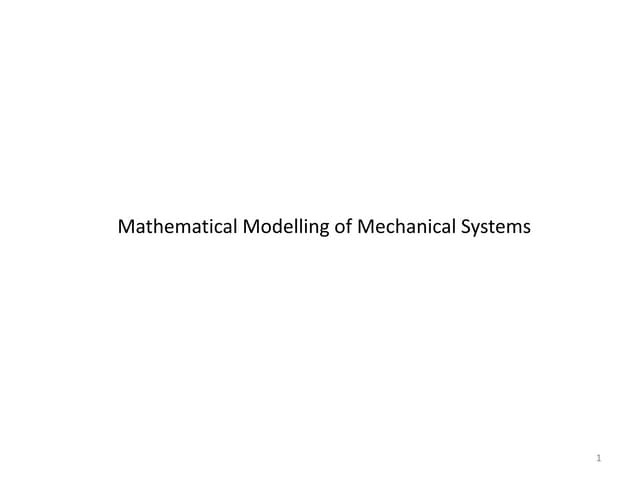 Transfer function of Mechanical translational system | PPTX