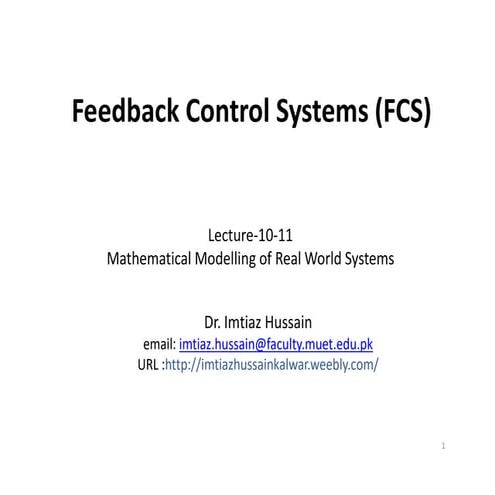 modelling of electromechanical systems.pdf