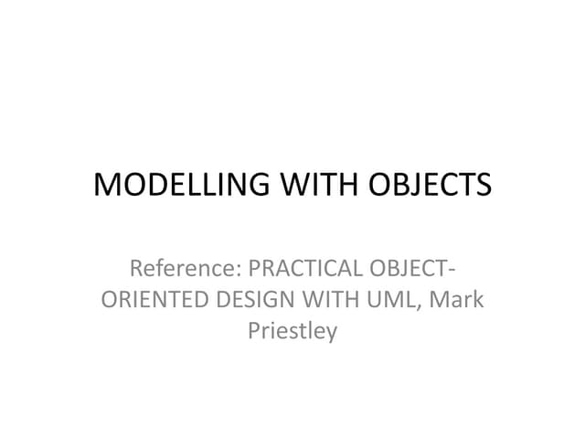 Modelling With Objectspptx Free Download