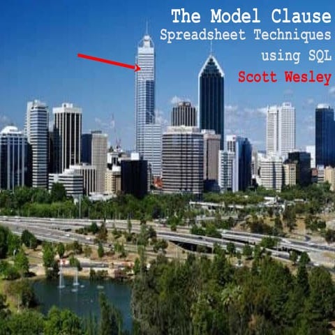 Oracle Sql Model Clause Ppt Databases Computer Software And Applications