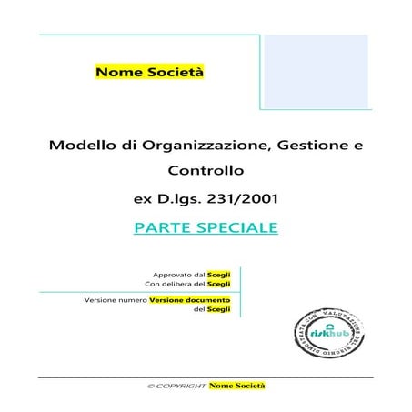 Modello 231 parte speciale (r01 gen-19) | PDF