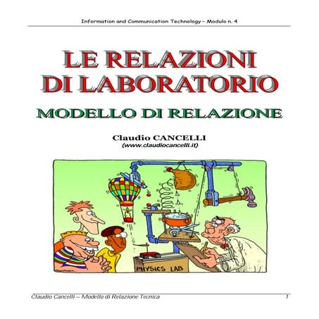 Modello di Relazione Tecnica | PDF