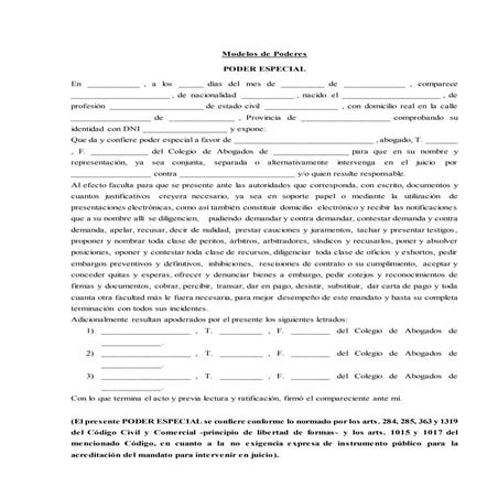 Carta poder | DOCX