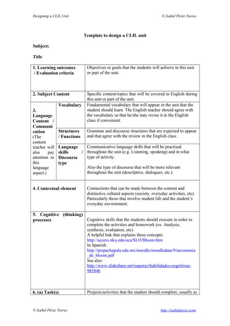 Clil lesson plan sample1 module | PDF