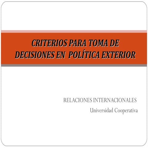 Modelo actor racional | PPT