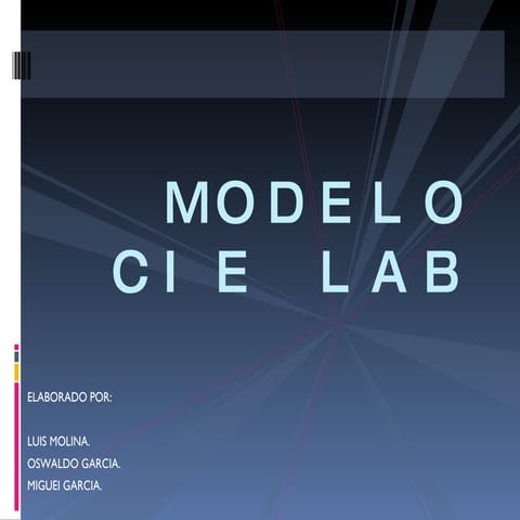 Modelo Cie Lab | PPT