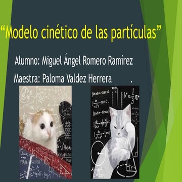 Teoría cinético corpuscular | DOCX