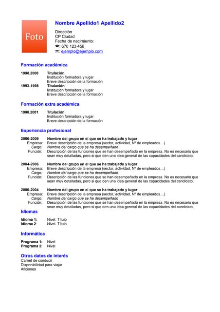 Plantilla curriculum-vitae-gratis-moderna | PDF