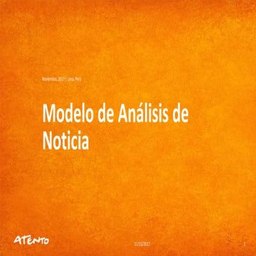 Modelo de Analisis de Noticia | PPTX