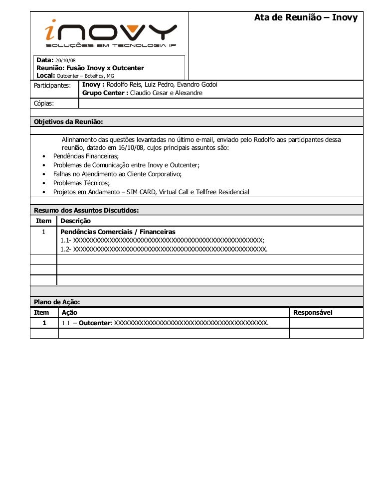 Modelo De Ata Escolar