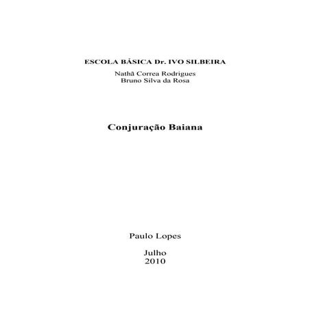 Modelo de capa de trabalho | DOC