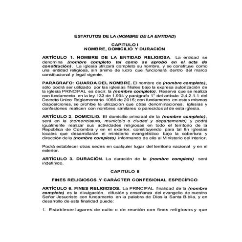 Modelo de estatutos[4397] | DOCX
