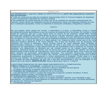 Modelo de exame | DOCX