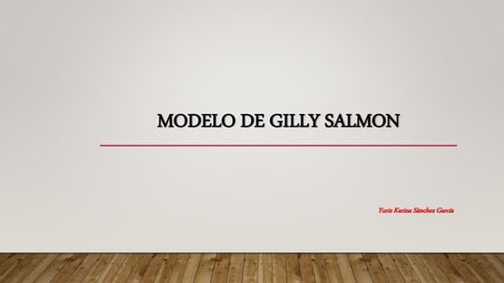 Modelo gilly salmon | PPT