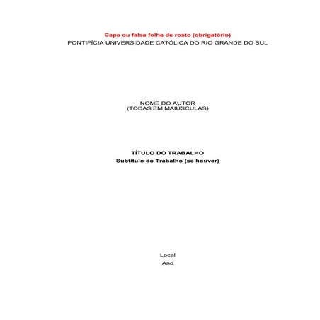 Modelo de monografia | DOC