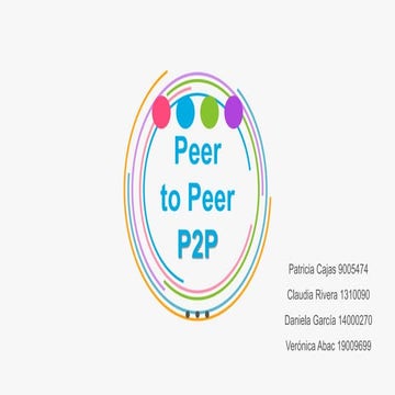 Modelo de negocio P2P | PPTX