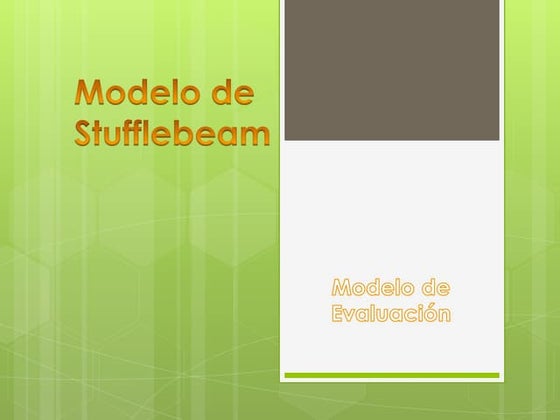 MODELO CIPP DANIEL STUFFLEBEAM | PPT