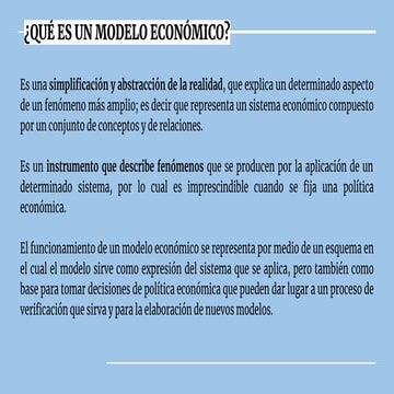 Modelo economico | PDF