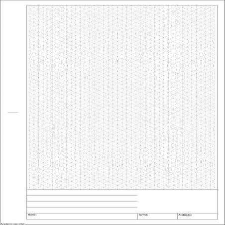 Modelo folha a4 isométrica | PDF