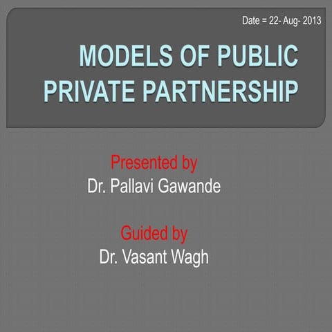 Model of ppp Dr.pallavi G.MPH. | PPTX | Health Insurance | Insurance