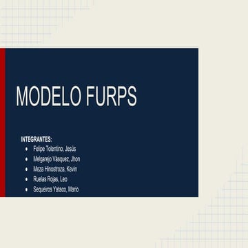 Modelo furps | PPT