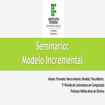 Modelo incremental | PPTX