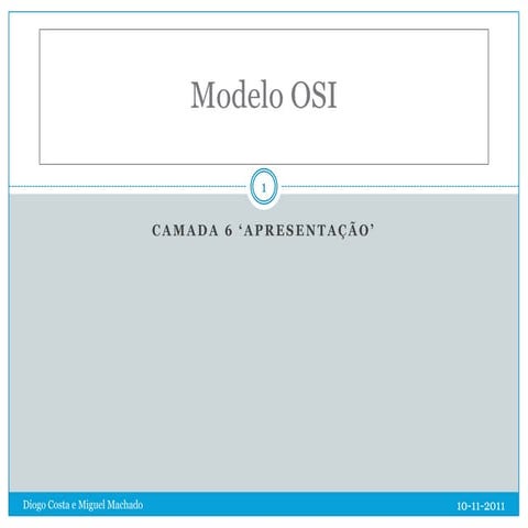 Modelo OSI - Camada Física | PPTX