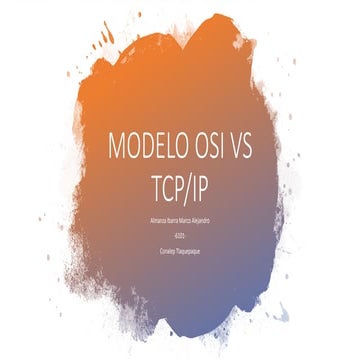Modelo osi vs tcp | PPT