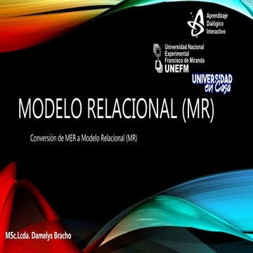 Modelo relacional (mr) | PPTX