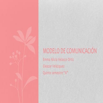 Modelos de Comunicación | PPTX | Science