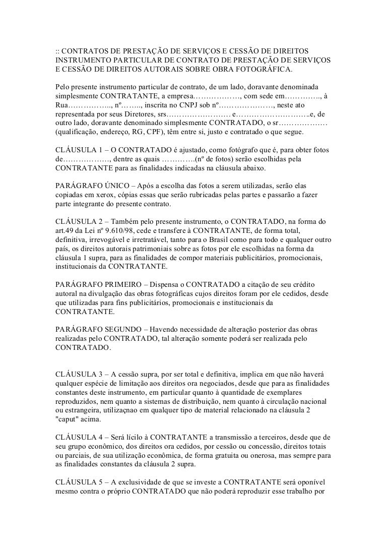 Modelos de contratos