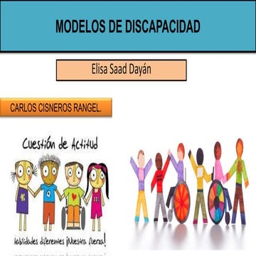 Modelos de discapacidad | PPTX