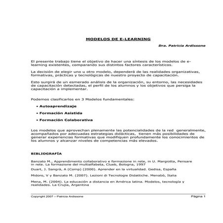 Modelos De E Learning | PDF