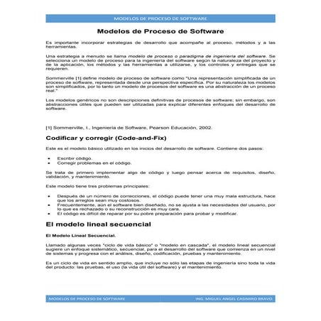 Modelos de proceso de software | PDF