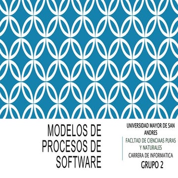 MODELOS DEL PROCESOS DE SOFTWARE | PPTX