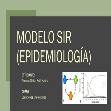 MODELO SIR EPIDEMIOLOGIA DE ECUACIONES DIFERENCIALES | PPTX
