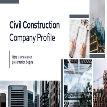 Modelo de slide para empresa de construção civil | PPTX